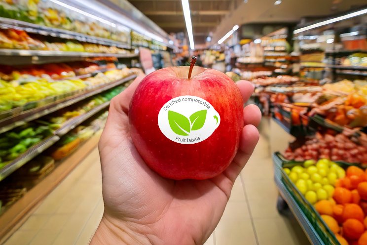 Sinclair's home compostable fruit label wins award - Hortimedia